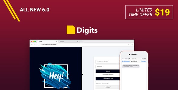 Digits - Inscrição e login do número móvel + Addons - Pluginthemebr ...