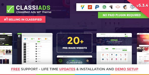 Classiads - Classified Ads - Pluginthemebr - Wordpress plugins e temas
