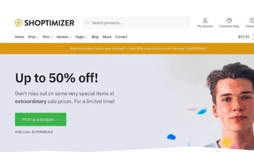 Shoptimizer - Optimize your WooCommerce - Pluginthemebr - Wordpress plugins e temas