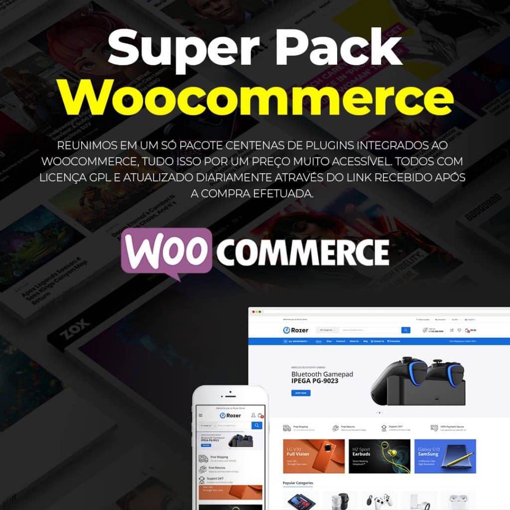 Super Pack Woocommerce - Plugins Premium - Pluginthemebr - Wordpress plugins e temas