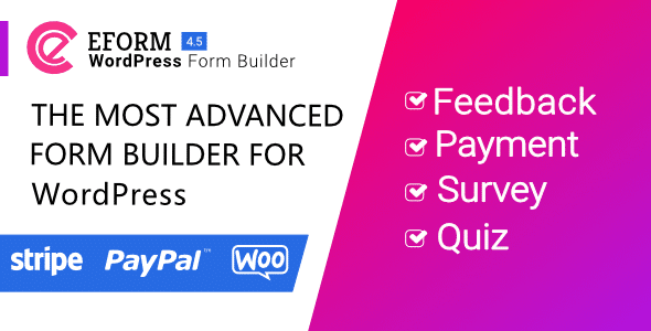 eForm - WordPress Form Builder + Todos os Addons - Pluginthemebr - Wordpress plugins e temas