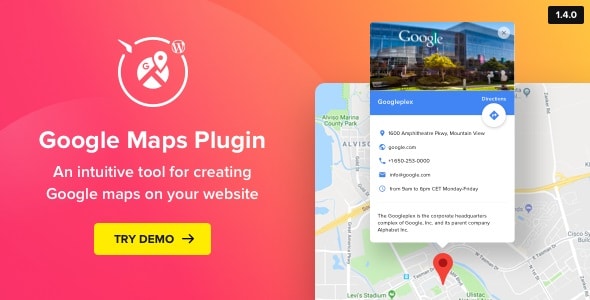 WP Google Maps - Map Plugin - Pluginthemebr - Wordpress plugins e temas
