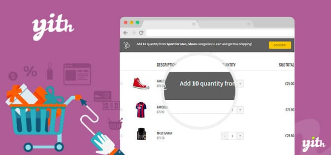 YITH WooCommerce - Mensagens do carrinho - Pluginthemebr - Wordpress plugins e temas