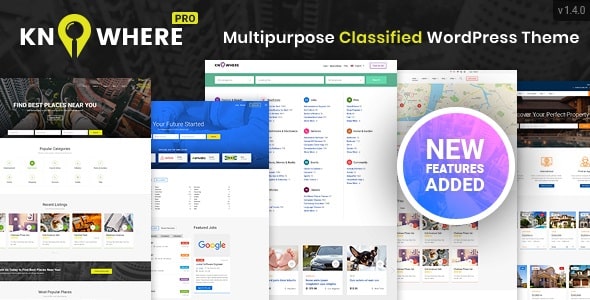Knowhere Pro - Tema WordPress de diretório classificado multiuso - Pluginthemebr - Wordpress ...