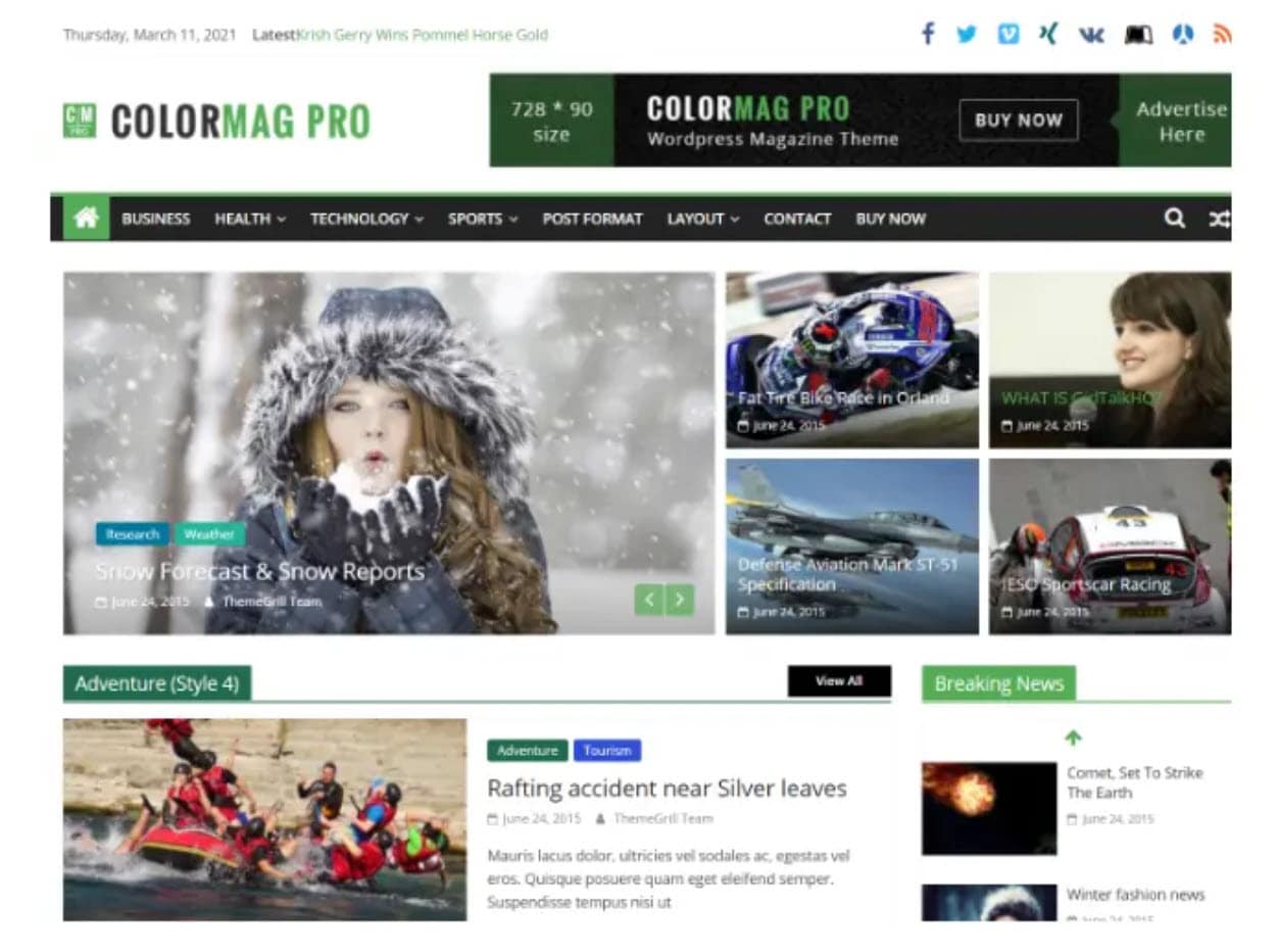 ColorMag Pro - Tema WordPress Estilo Revista e Notícias - Pluginthemebr - Wordpress plugins e temas