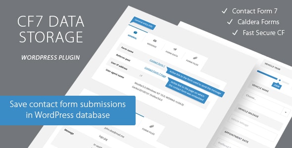 Formulário de contato CF7 Armazenamento de dados - Pluginthemebr - Wordpress plugins e temas