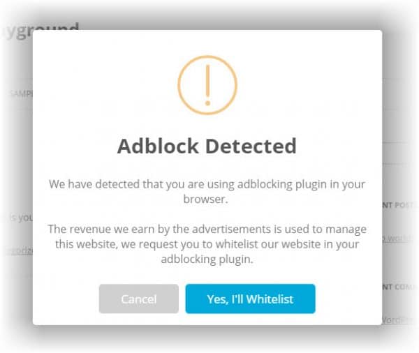 Simple Adblock Notice Pro - Pluginthemebr - Wordpress plugins e temas