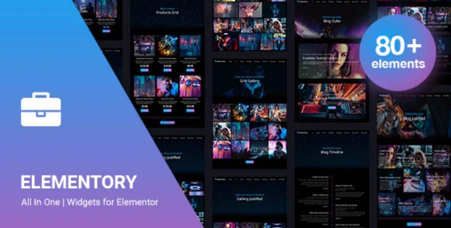 Elementory - Elementor Ultimate Addons - Pluginthemebr - Wordpress plugins e temas
