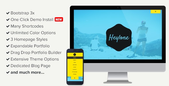 Heylone - Tema WordPress Parallax de uma página - Pluginthemebr ...