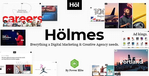Holmes - Tema Agência Digital - Pluginthemebr - Wordpress plugins e temas
