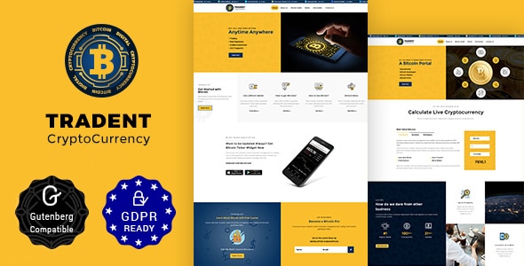 Tradent - Criptomoeda, Tema Bitcoin WordPress - Pluginthemebr - Wordpress plugins e temas