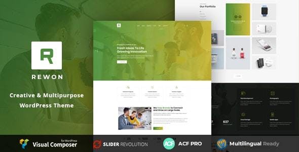 Rewon - Tema WordPress de negócios multiuso - Pluginthemebr - Wordpress ...