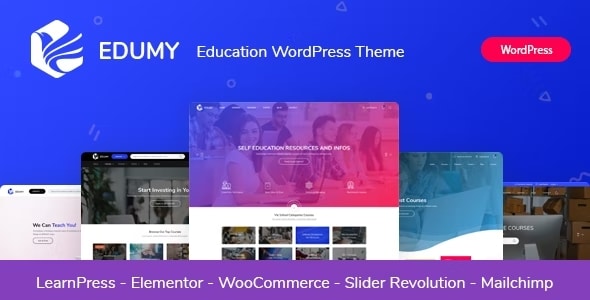Edumy - LMS Online Education Course Tema WordPress - Pluginthemebr - Wordpress plugins e temas