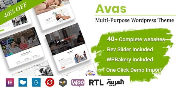 Avas - Tema WordPress Elementor - Pluginthemebr - Wordpress plugins e temas