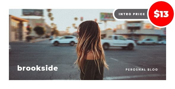 Brookside - Tema de blog pessoal do WordPress - Pluginthemebr - Wordpress plugins e temas