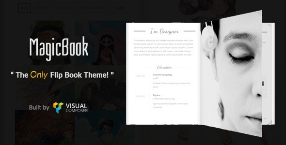 MagicBook - Um tema 3D Flip Book WordPress - Pluginthemebr - Wordpress plugins e temas
