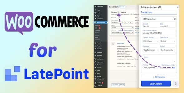 WooCommerce para LatePoint (complemento de pagamentos) - Pluginthemebr - Wordpress plugins e temas