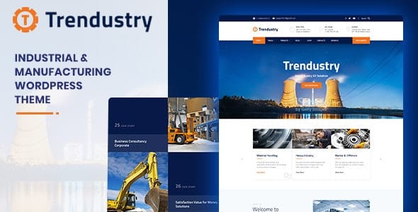 Trendustry - Tema WordPress Industrial & Manufatura - Pluginthemebr ...