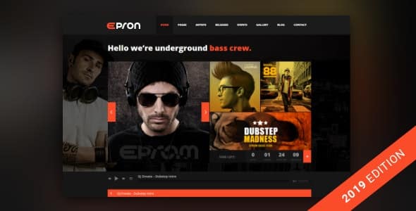 Epron - Tema de música para WordPress - Pluginthemebr - Wordpress plugins e temas
