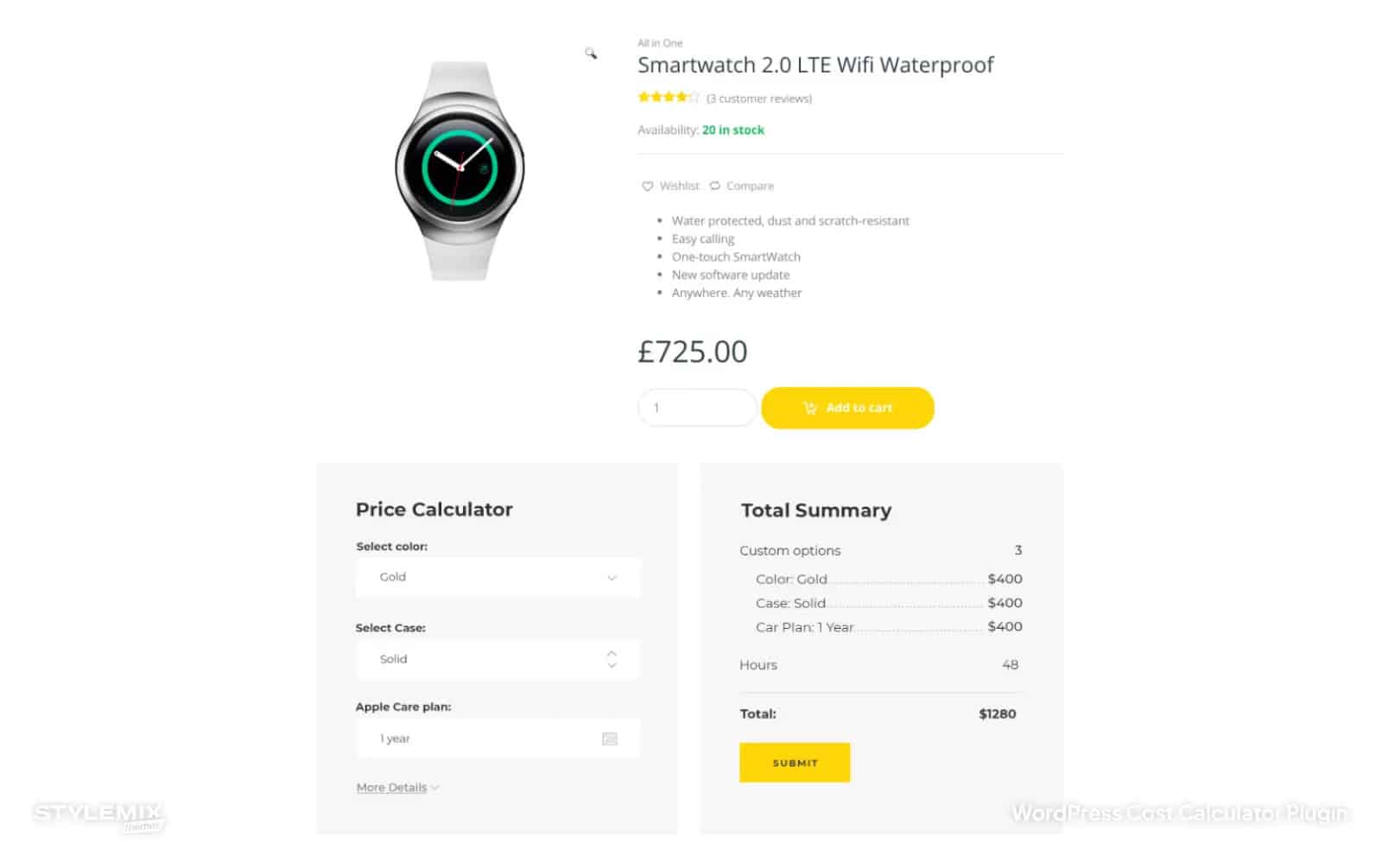 Cost Calculator Builder PRO - Pluginthemebr - Wordpress plugins e temas