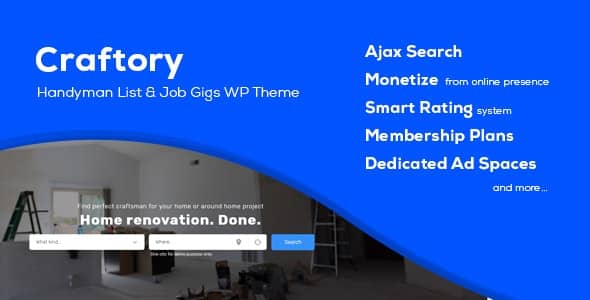 Craftory - Lista de Diretórios Job Board Tema WordPress - Pluginthemebr - Wordpress plugins e temas