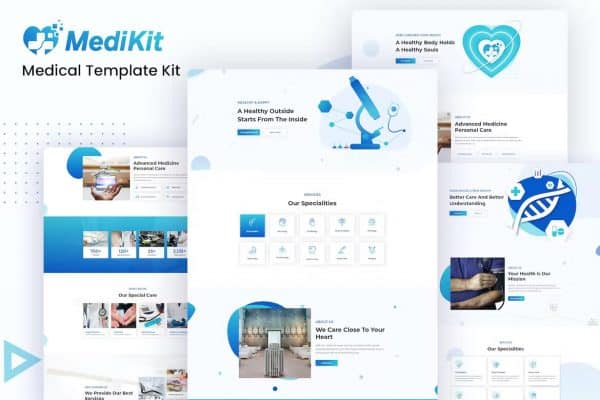MediKit - Kit de Modelo Médicos - Pluginthemebr - Wordpress plugins e temas