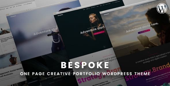 Bespoke - Tema WordPress Criativo Onepage - Pluginthemebr - Wordpress plugins e temas