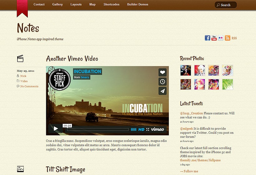 Themify Notes WordPress Theme - Pluginthemebr - Wordpress plugins e temas