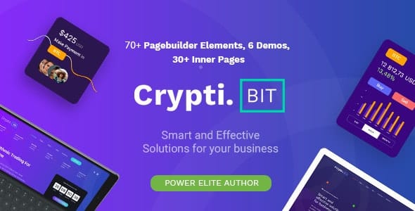 CryptiBIT - Tecnologia, Criptomoeda, Tema WordPress da Landing Page ICO/IEO - Pluginthemebr ...