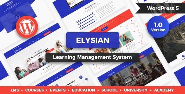 Elysian - Tema Escola WordPress + LMS - Pluginthemebr - Wordpress plugins e temas