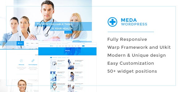 Meda -Tema WordPress Responsivo para Saúde e Medicina para Hospitais, Médicos, Clínicas e Blogs ...