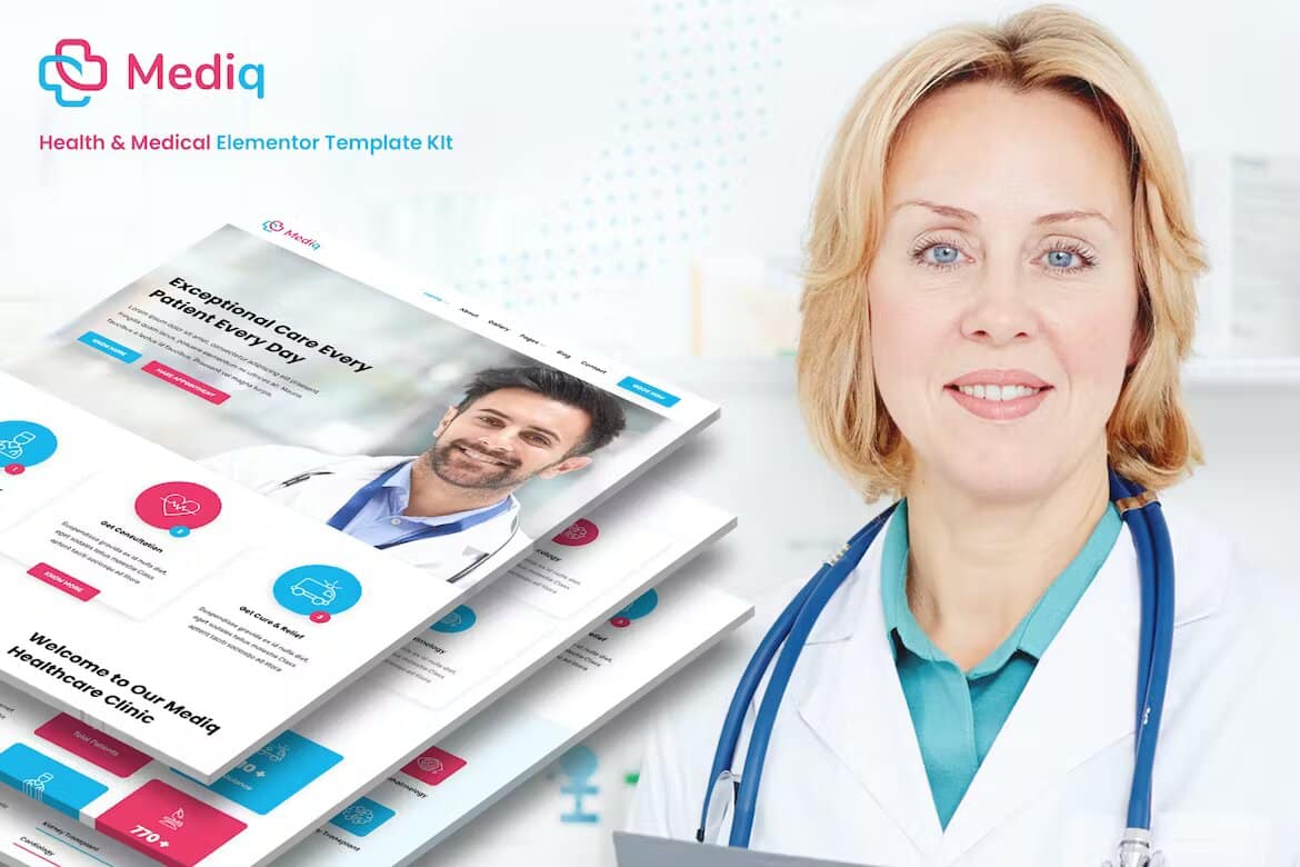 Mediq - Template Kit de elementos médicos e de saúde - Pluginthemebr ...
