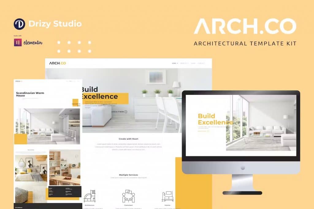 Archco - Template Kit Elementor de Arquitetura - Pluginthemebr - Wordpress plugins e temas