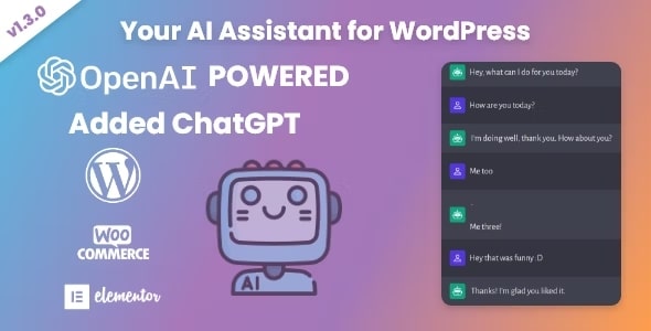 Seu assistente de IA para WordPress - OpenAI - ChatGPT - Pluginthemebr - Wordpress plugins e temas