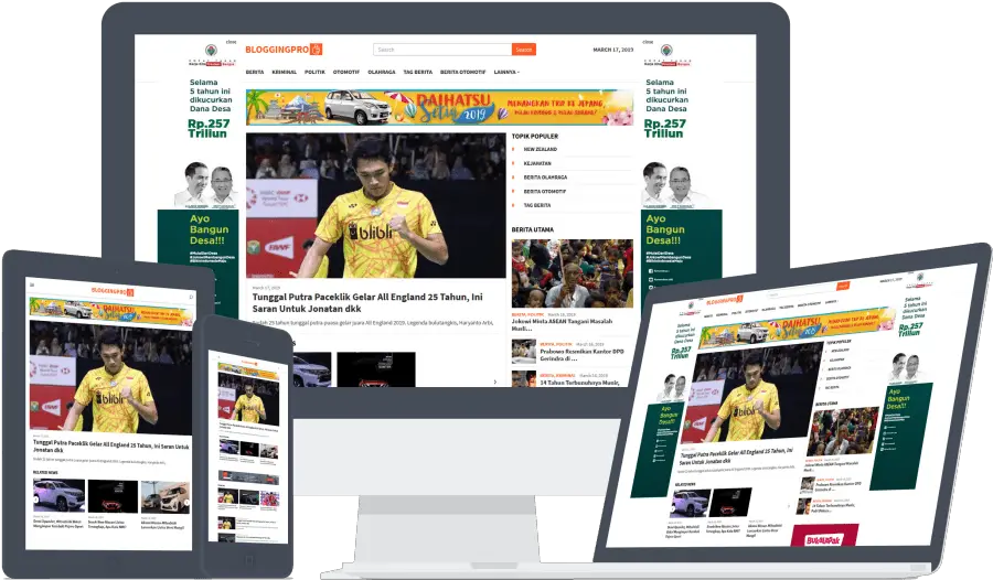 Bloggingpro - Blog & News WordPress Theme - Pluginthemebr - Wordpress plugins e temas