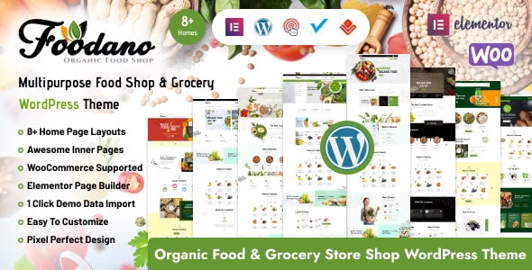 Foodano - Tema WordPress para loja de alimentos naturais e mercearia - Pluginthemebr - Wordpress ...