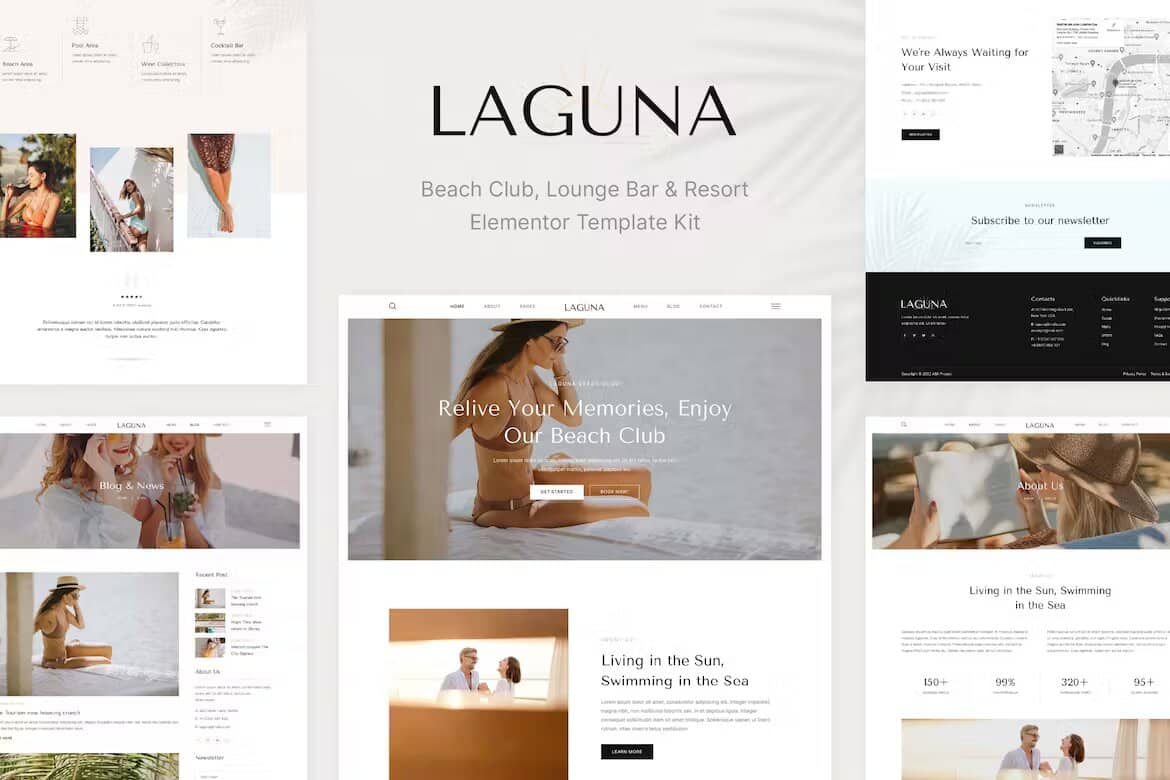 Laguna - Template Kit Elementor para Beach Club Lounge Bar e Resort ...