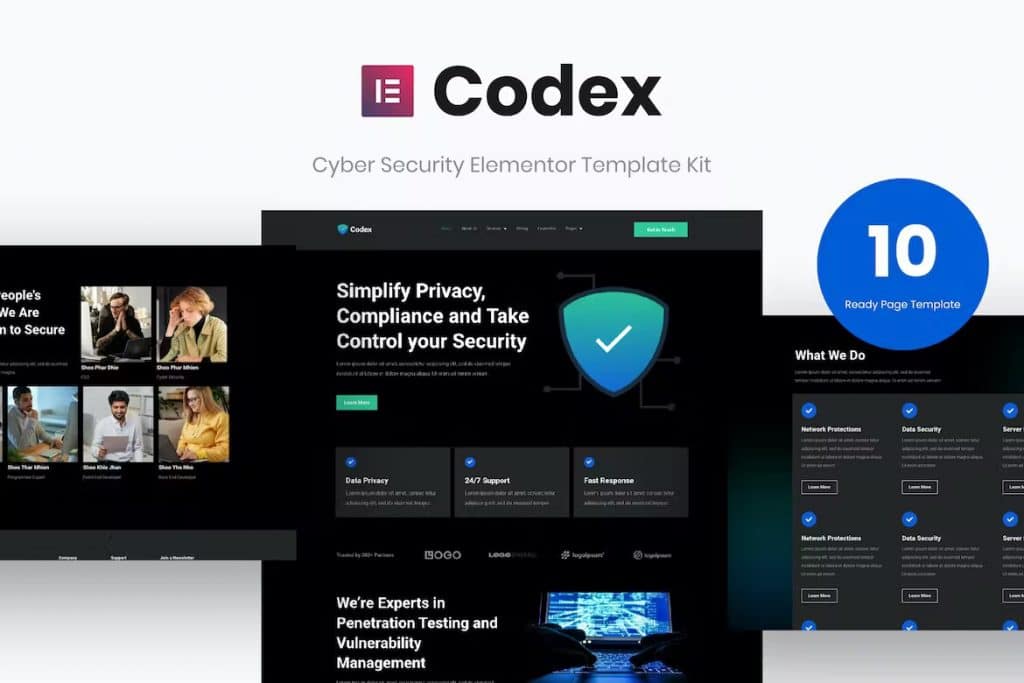 Codex - Template Kit do Cyber Security Elementor - Pluginthemebr ...
