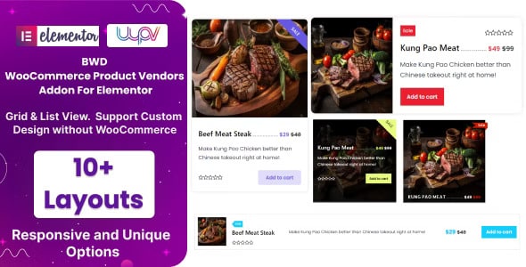 Complemento de fornecedores de produtos BWD WooCommerce para Elementor - Pluginthemebr ...