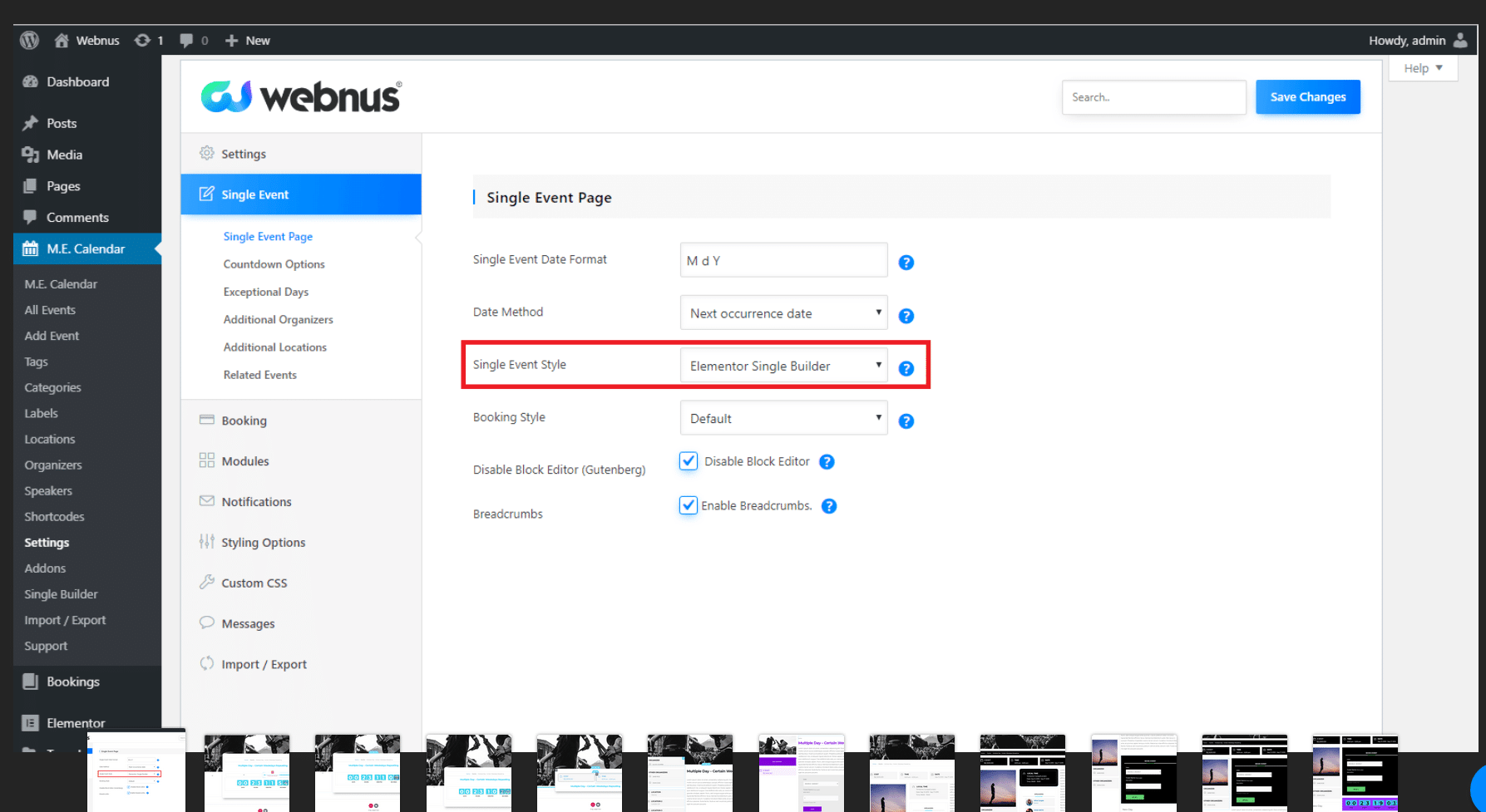 Elementor Single Builder for Modern Events Calendar (MEC) - Pluginthemebr - Wordpress plugins e ...