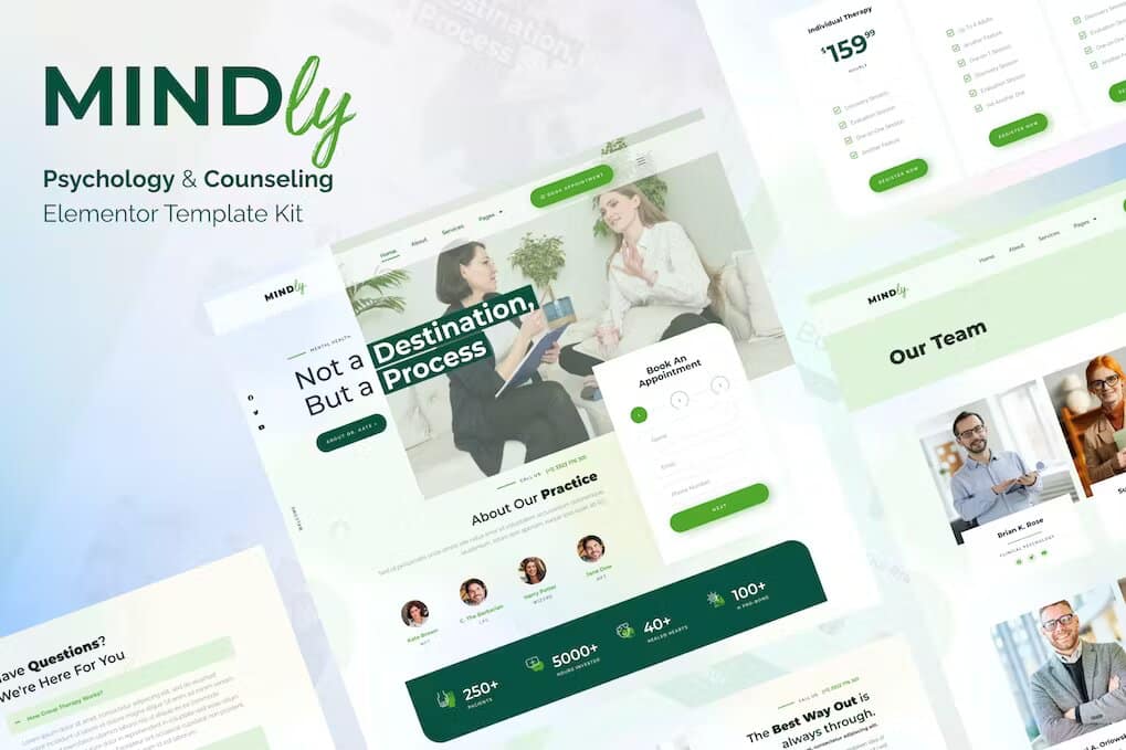 Mindly - Template Kit Elementor para psicologia, terapia e ...