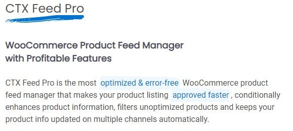 CTX Feed Pro - WooCommerce Product Feed Manager - Pluginthemebr - Wordpress plugins e temas