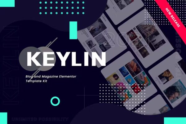 Keylin - Template Kit Elementor para blogs e revistas - Pluginthemebr - Wordpress plugins e temas