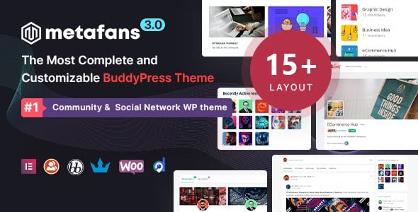 MetaFans - Tema BuddyPress de comunidade e rede social - Pluginthemebr - Wordpress plugins e temas