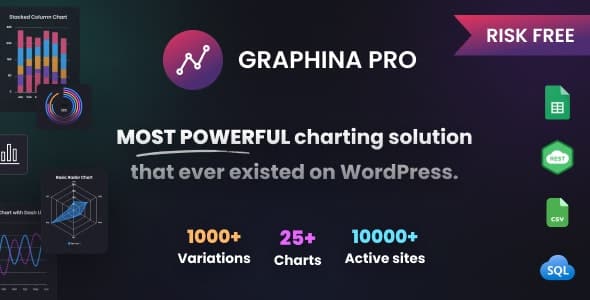 Graphina Pro – Gráficos, gráficos e tabelas de dados dinâmicos ...