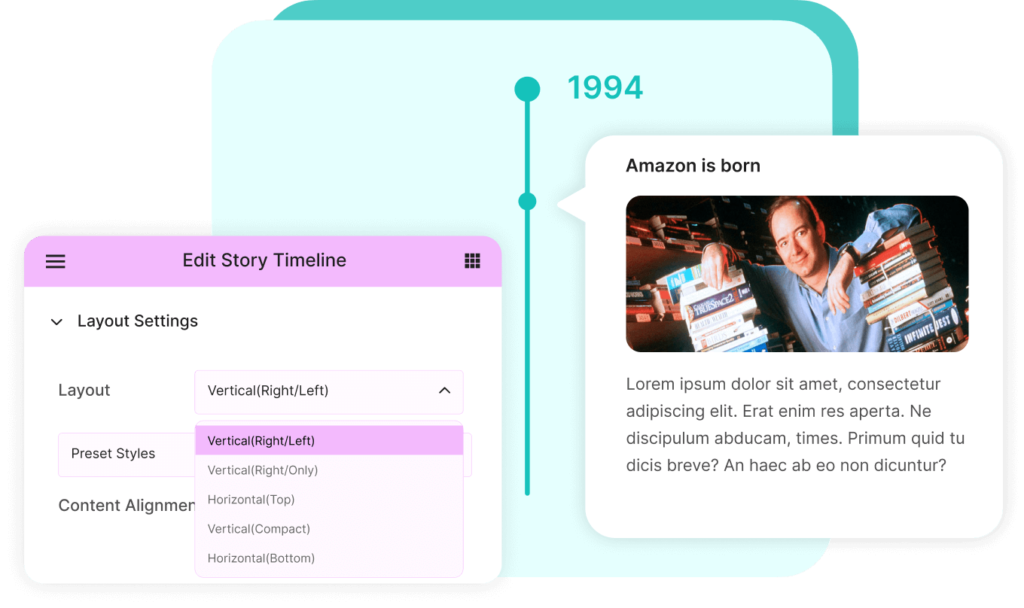 Cool Timeline | Timeline Widget Pro For Elementor - Pluginthemebr - Wordpress plugins e temas