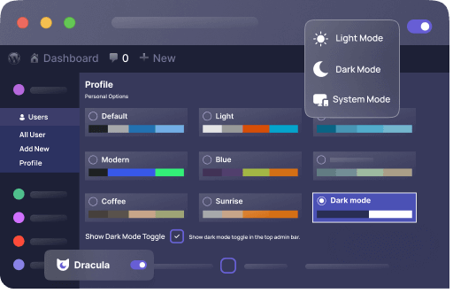 Drácula Dark Mode PRO – Plug-in de modo escuro com tecnologia de IA - Pluginthemebr - Wordpress ...