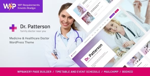 Dr.Patterson | Tema WordPress para Médicos e Médicos - Pluginthemebr - Wordpress plugins e temas