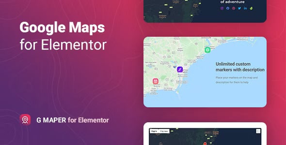 GMaper – Google Maps para Elementor - Pluginthemebr - Wordpress plugins e temas