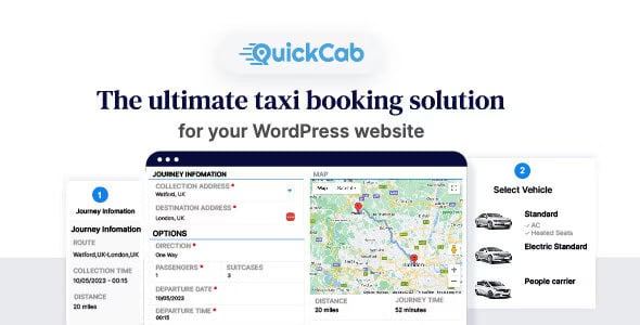 QuickCab: Plugin de reserva de táxi WooCommerce - Pluginthemebr - Wordpress plugins e temas